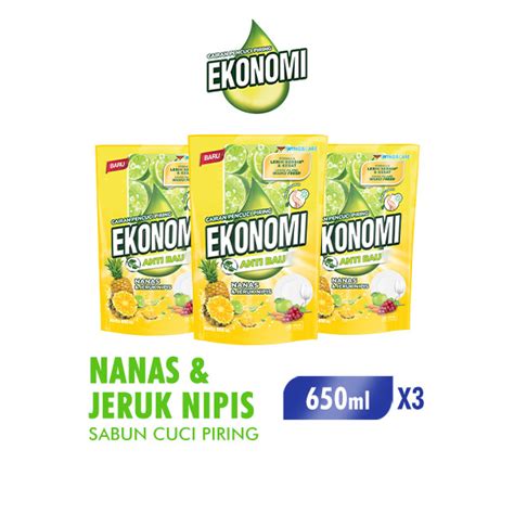 Jual Ekonomi Power Liquid Sabun Cuci Piring Nanas And Jeruk Nipis Pouch
