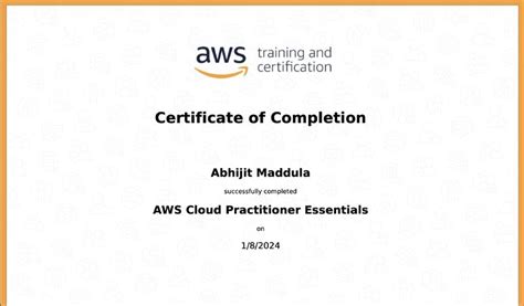 Abhijit Maddula On Linkedin Aws Cloud Practitioner Essentials