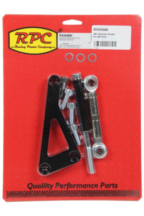 Sbc Alternator Bracket Kit Lwp Black Coastal Race Parts