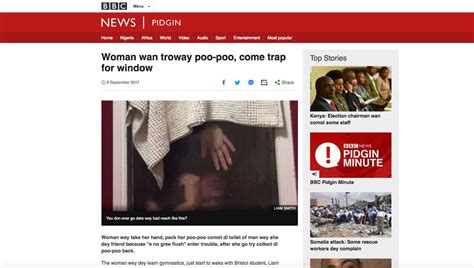 The Bbc In Pidgin People Like It Well Well The New York Times