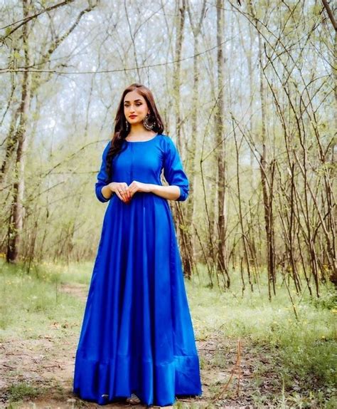 Plain Anarkali Suit