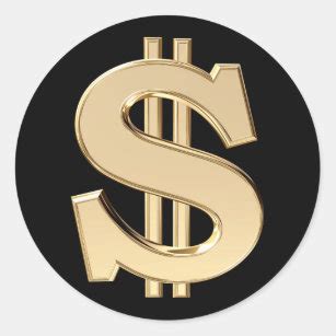 Dollar Sign Money Minimal Icon Planner Stickers — Creative Sticker