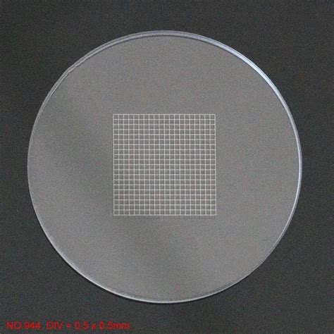 Diameter 24mm Stereo Microscope Eyepiece Micrometer Graticule Ruler Ocular Reticle For Olympus