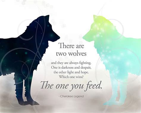 The Wolf You Feed Poem The Two Wolves Story Heres Its Deeper