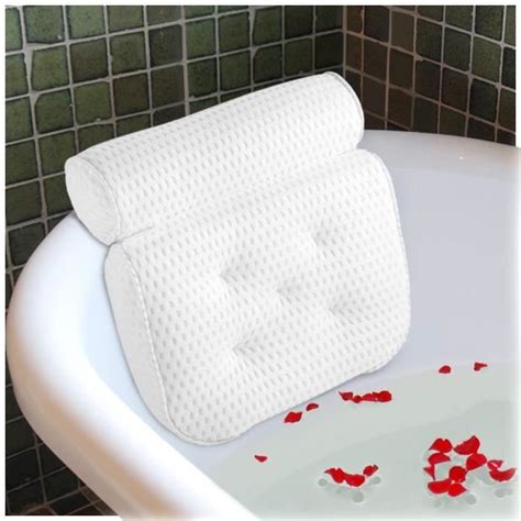 Coussin De Bain Oreiller De Bain Avec Ventouses Ergonomique Home