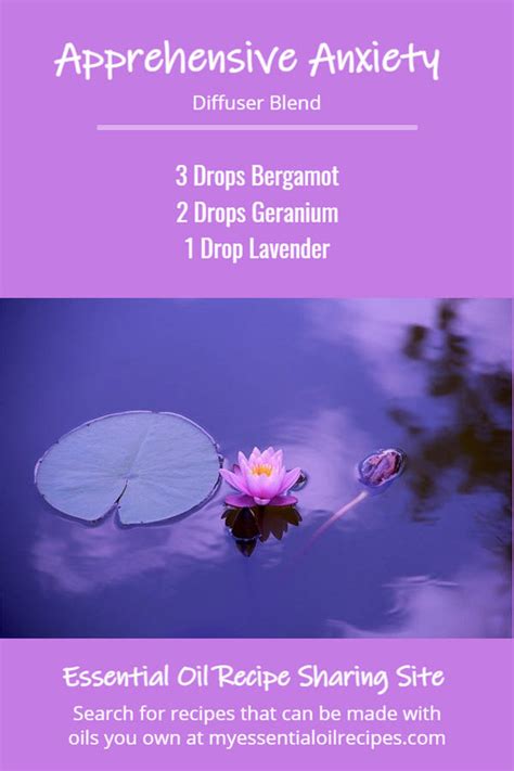 Apprehensive Anxiety A Calming Essential Oil Diffuser Recipe