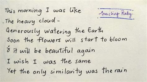 Smiling Ruby Thoughts Math Poetry
