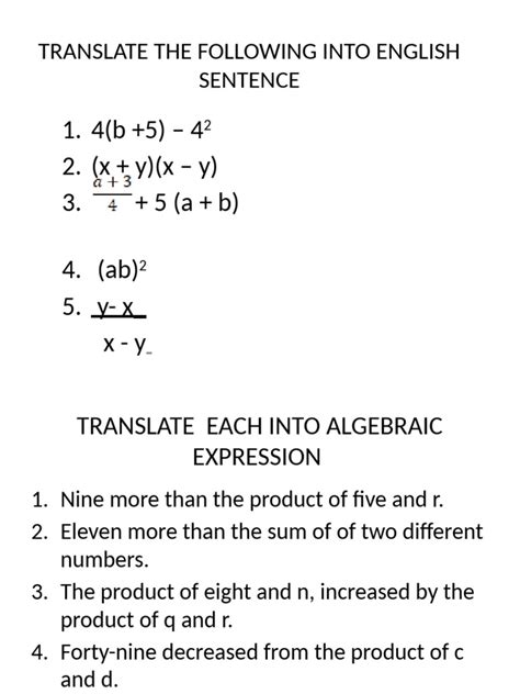 mathematical statements pdf