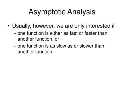 Ppt Asymptotic Analysis Powerpoint Presentation Free Download Id