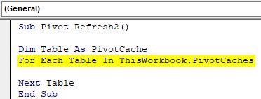 VBA Refresh Pivot Table How To Use Refresh Pivot Table In Excel VBA