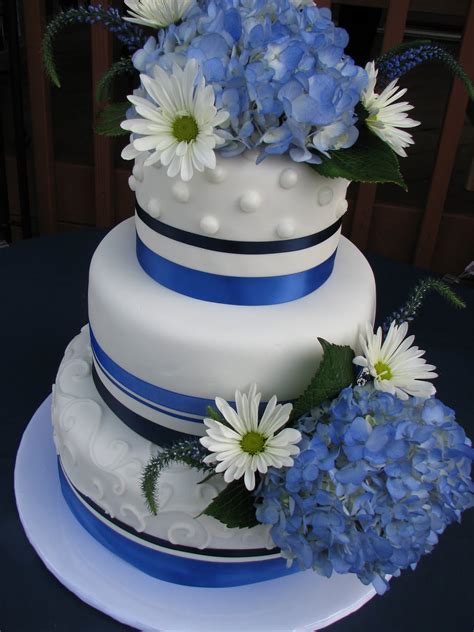 Decadent Designs Corie And Curtis Blue Wedding Cake