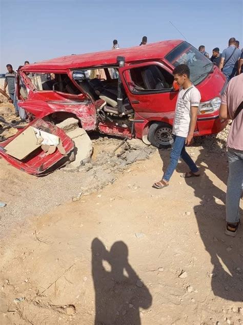 11 مصابا في انقلاب ميكروباص بالطريق الإقليمي مصراوى