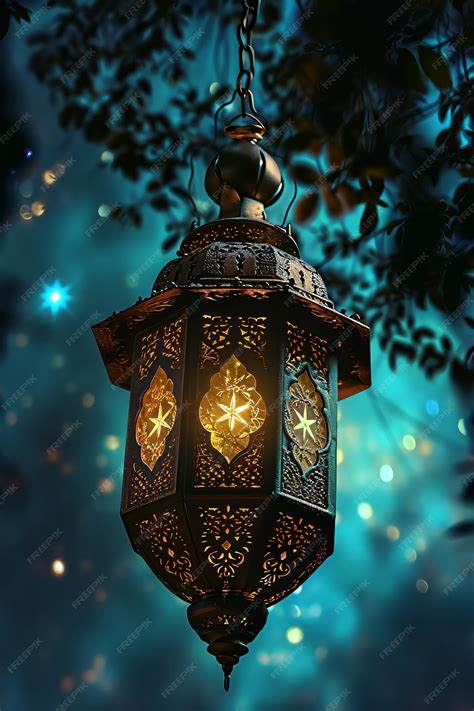 Фантастический фонарь для исламского празднования Рамадана | Бесплатно Фото