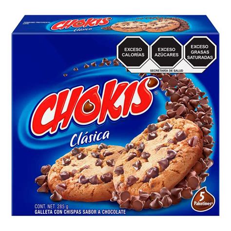 Galleta Chokis Clasica Chispas Chocolate Paquete 285 Gr