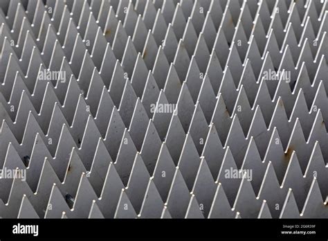 Spikes Surface At Cnc Machine Metal Workshop Stock Photo Alamy