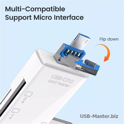 Кардридер 3‒в‒1 Usb 3 0 Micro‒usb Type C ‒ Micro Sd Tf