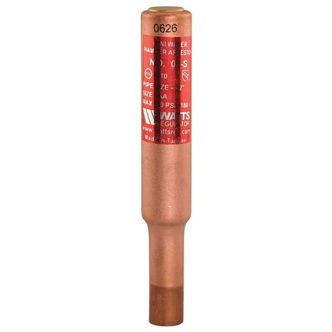 Watts Mini Water Hammer Arrestor 12 In Sweat 12 Lf 05s Sweat Zoro