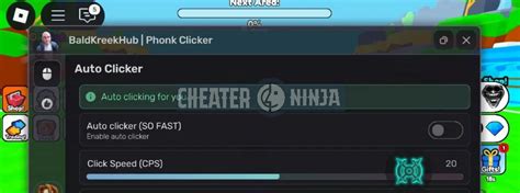 Phonk Clicker Script Fast Auto Clicker Gui Cheater Ninja
