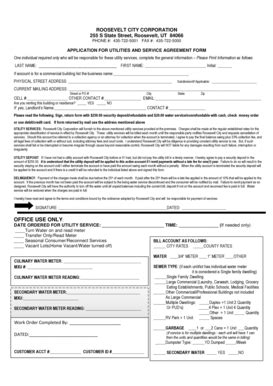 Fillable Online Utility Service Agreement Form Amazon Web Services Fax Email Print PdfFiller