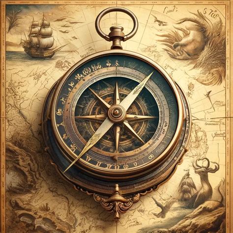 Vintage Compass Wall Art