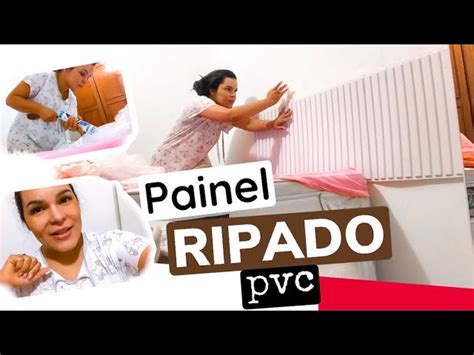 DIY PAINEL RIPADO CANALETA PVC Painel Ripado Gastando