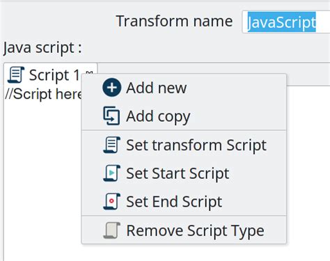 JavaScript Apache Hop