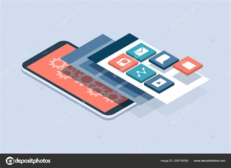 App Development Web Design Layered User Interfaces Screens Touch Screen