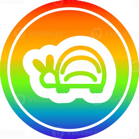 Cute Beetle Circular Icon With Rainbow Gradient Finish 45032594 Png