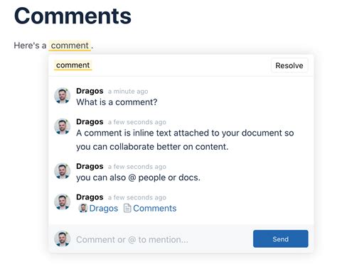 Inline Document Comments Archbee Blog