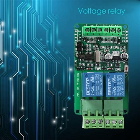 Modbus Rtu Módulo De Relé De 2 Vías Salida Interruptor De 2 Canales