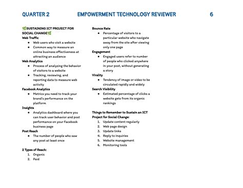 Empowerment Technology Grade 11 Quarter 2 Reviewer Pdf