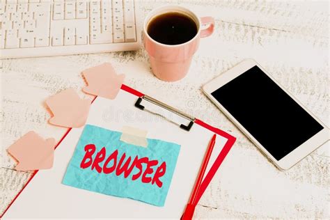 Text Sign Showing Browser Concept Meaning Computer Program Graphical