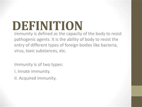 First Year Mbbs Physiology Immunity Classification Types And Examples Pdf