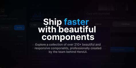 Tables HeroUI Pro Ship Faster