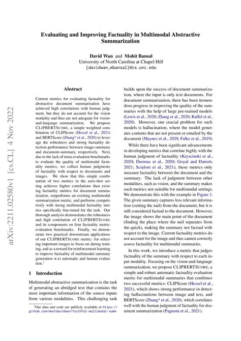 Evaluating And Improving Factuality In Multimodal Abstractive