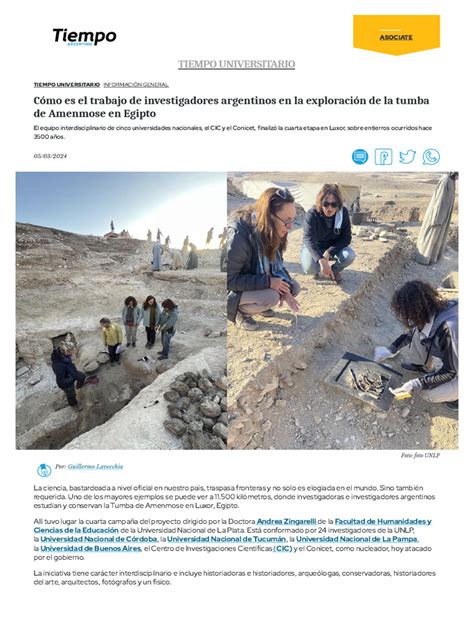 Cómo Es El Trabajo De Investigadores Argentinos En La Exploración De La Tumba De Amenmose En
