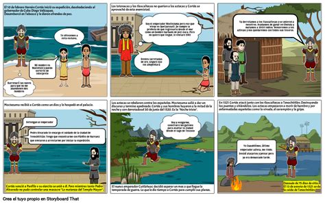 La Caida De MÉxico TenochtitlÁn Storyboard By 2a5e1818