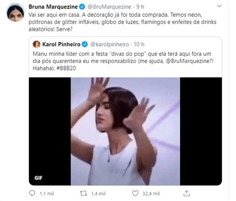 Bruna Marquezine Promete Festa Quando Manu Gavassi Sair Do Bbb20 Aqui