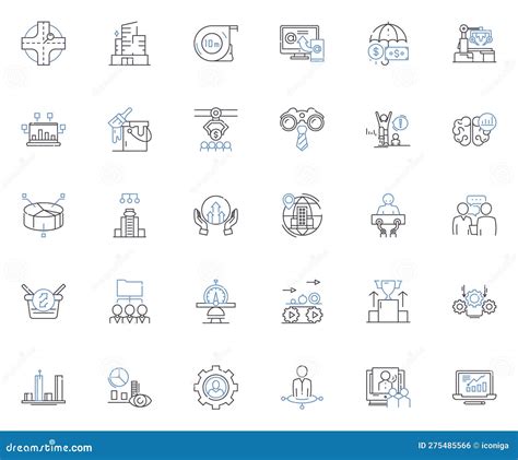 Repeatable Manufacturing Line Icons Collection Efficiency Consistency Standardization
