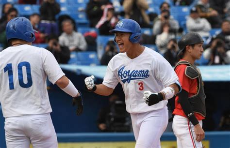 青学大が快勝 来秋ドラフト上位候補の西川史礁が豪快2ラン 下村、常広の先輩2人に続く「目標は常に高くドラフト1位で」野球デイリースポーツ