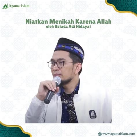 Niatkan Menikah Karena Allah Agama Islam