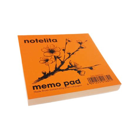 Memo Pad 98 98mm 100 Sheets Plain Assorted Color Notelita Myacademia
