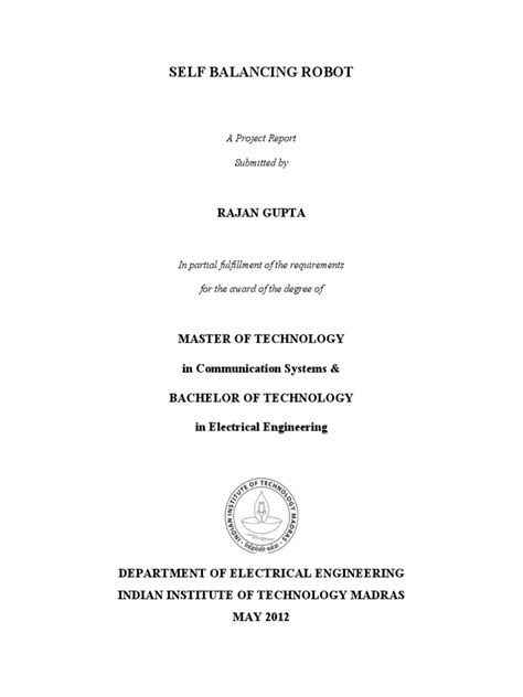 thesis self balancing robot pdf control theory accelerometer