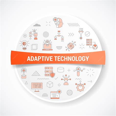 Premium Vector Adaptive Technology Concept With Icon Concept With