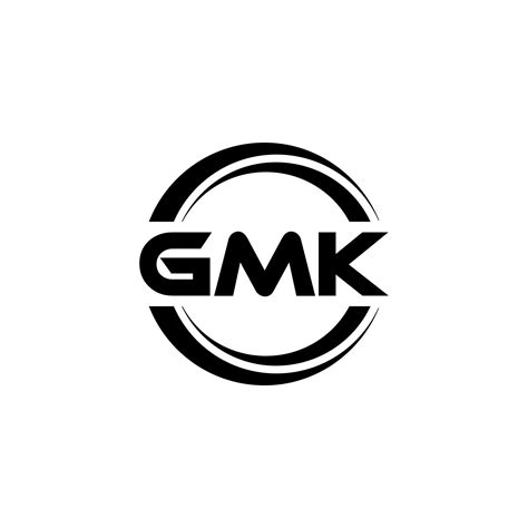 Gmk Letter Logo Design In Illustration Vector Logo Calligraphy
