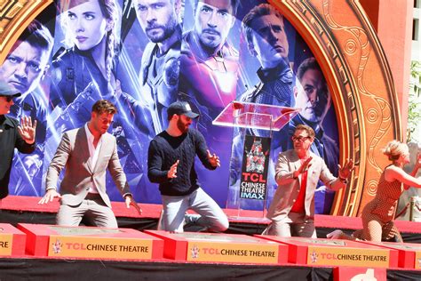 Apr 23 Avengers Endgame Handprint Ceremony 593 Chris Evans