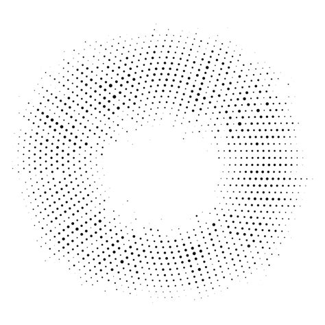 Monochrome Halftone Dot Pattern For Pop Art Design Vector Texture Artwork Cover Png And