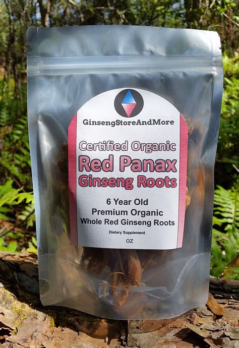 Organic Red Panax Ginseng Root 6 Years Old Ginsengstoreandmore