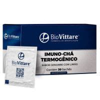 Imuno Chá Termogênico Sabor Gengibre Limão Sachês Antioxidantes Imunidade e