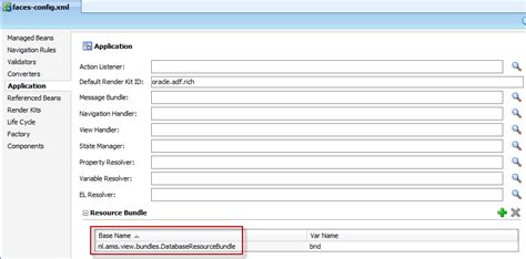 Implement Resource Bundles For Adf Applications In A Database Table